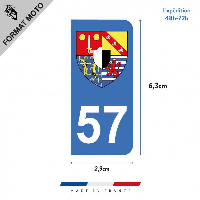 Autocollants du département de la Moselle (57)